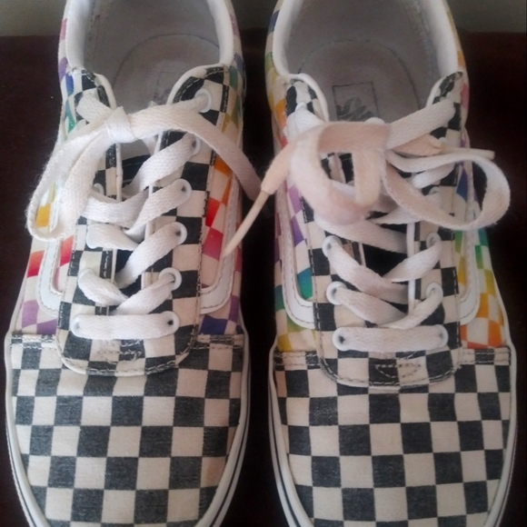 Vans | Shoes | Vans Checkerboard Multiple Color Sneakers | Poshmark